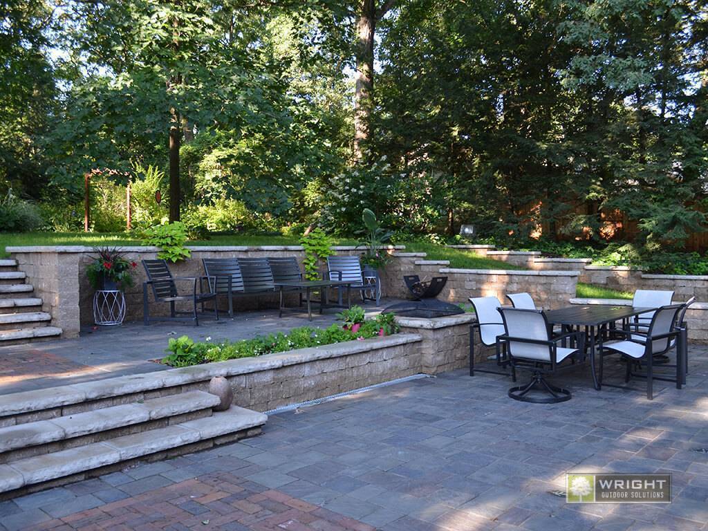 Slab On Grade Formal Patio | Wright Outdoor Solutions